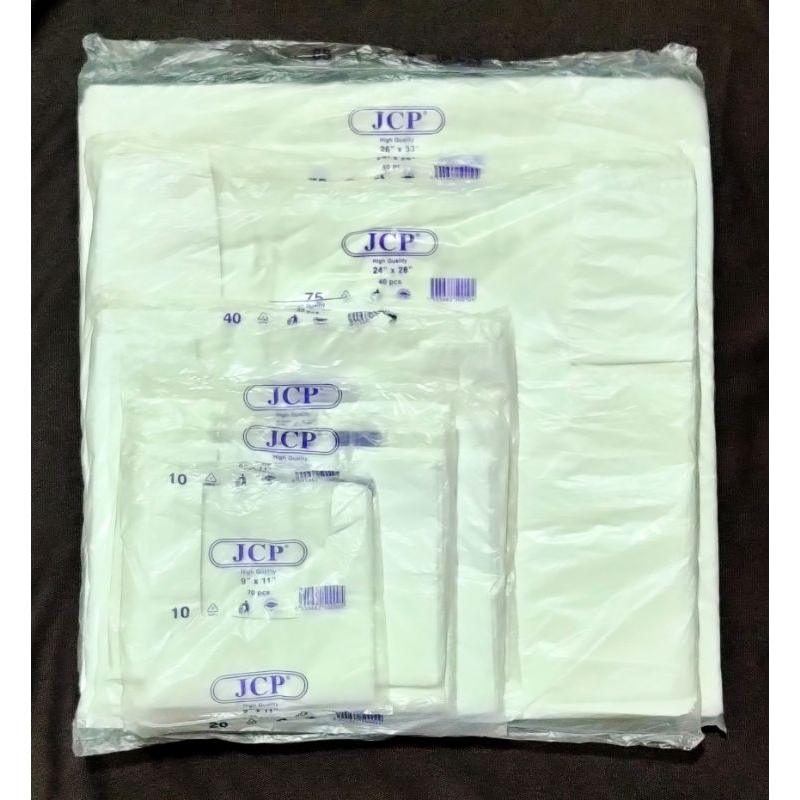 JCP Brand Big White Plastic Bag High Quality / Plastic Bag / Beg ...