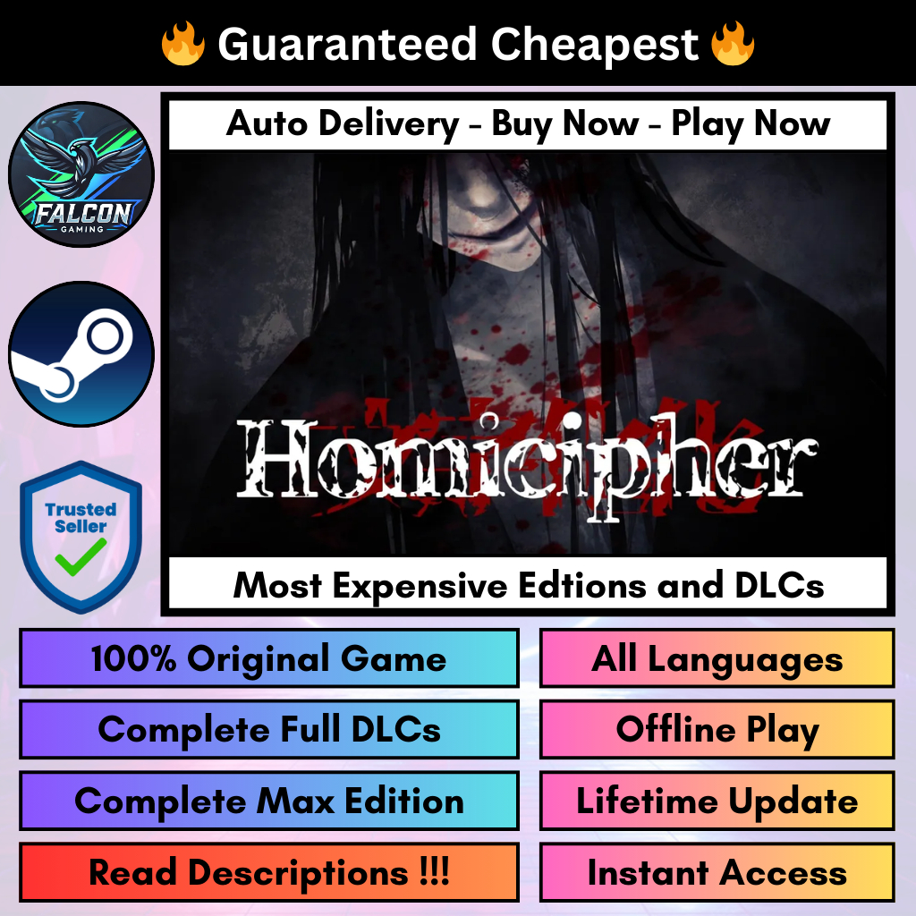 Homicipher [Auto Delivery] [Full DLC] [Steam Offline] PC Game Lifetime ...
