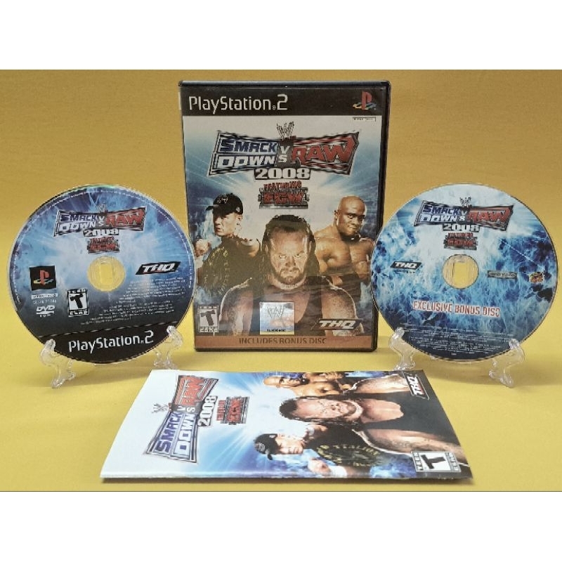 🔥WWE SMACKDOWN VS RAW 2008🔥 2 DISCS PS2 | Shopee Malaysia