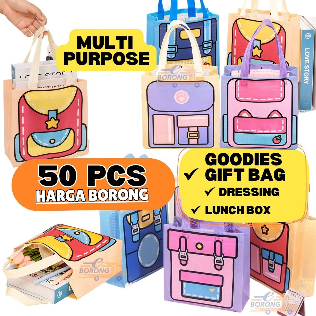 BORONG【50 pcs】Goodies Bag Birthday For Kids DoorGift Party Gifts Pack ...