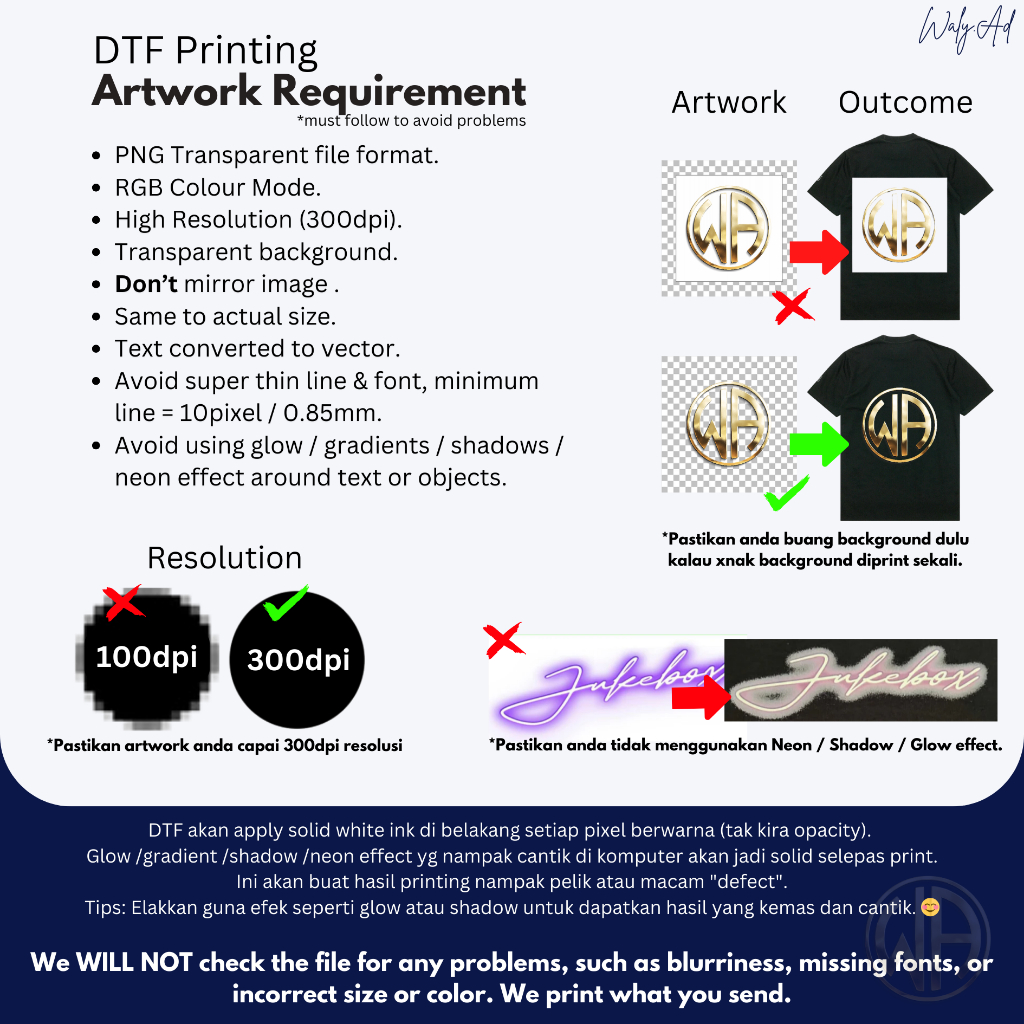 DTF Printing Service for Fabric DTF Film Sticker DTF Heat Transfer ...