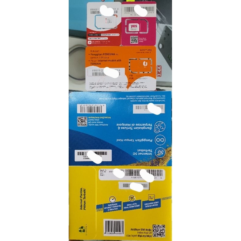 Various Telco Blank SIM Serial Number | Shopee Malaysia