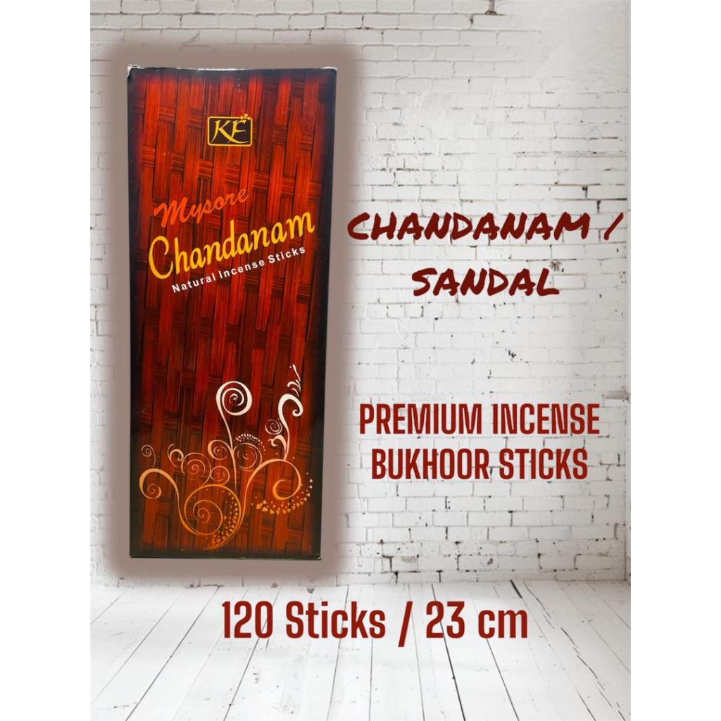 CHANDANAM / SANDLA PREMIUM INCENSE STICK / PREMIUM BUKHOOR STICK ( 120 ...
