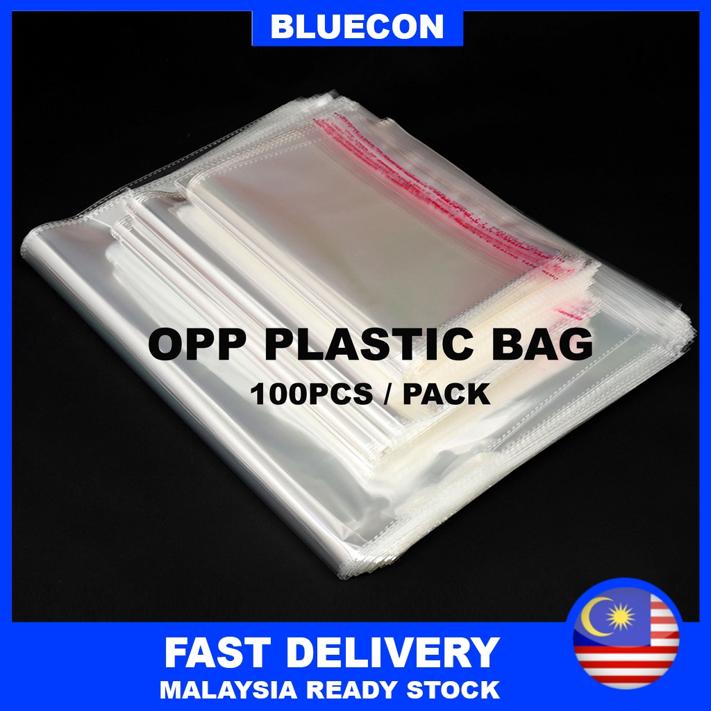 Opp Plastic Bag 自封袋 Bluecon | Shopee Malaysia