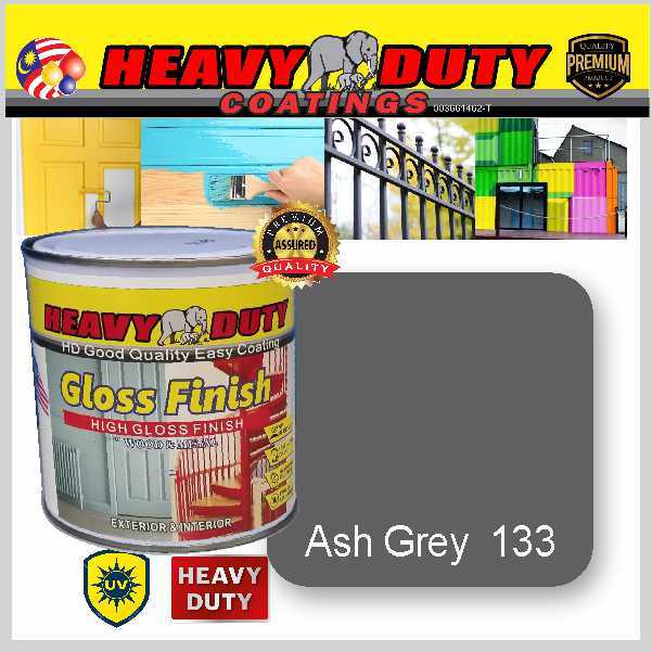133 ASH GREY 1L ( 1 LITER ) HEAVY DUTY High Gloss Finish Paint for Wood ...
