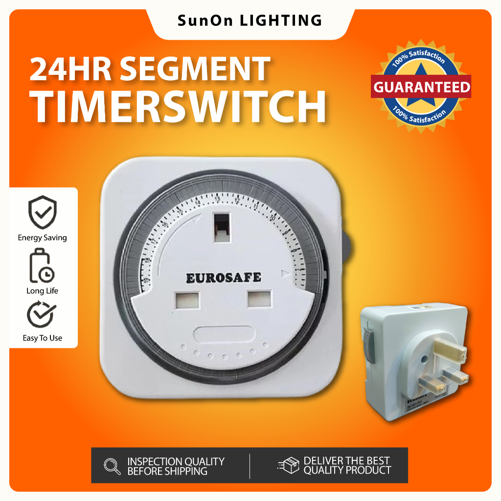 Luxes 24 Hours Programme Timer 13A Plug Socket LX-243T Timer Switch ...