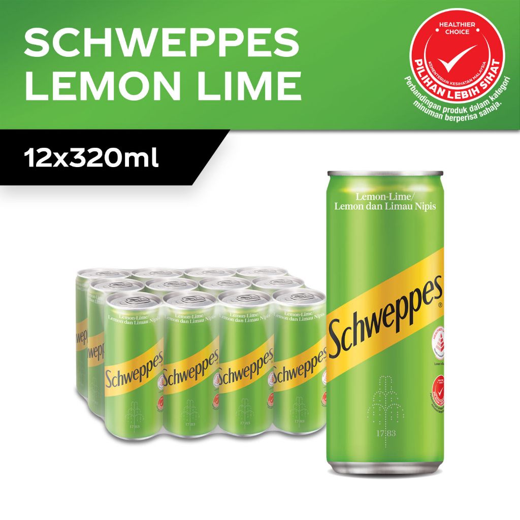 [Jessc x Coca Cola]Schweppes Lemon Lime 12 x 320ml | Shopee Malaysia