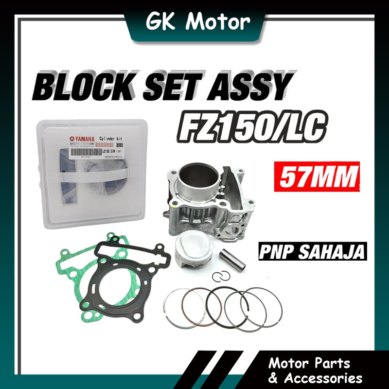 YAMAHA LC135 FZ150 BLOCK COMPLETE SET ASSY 57MM BLOK COMP SET | Shopee ...