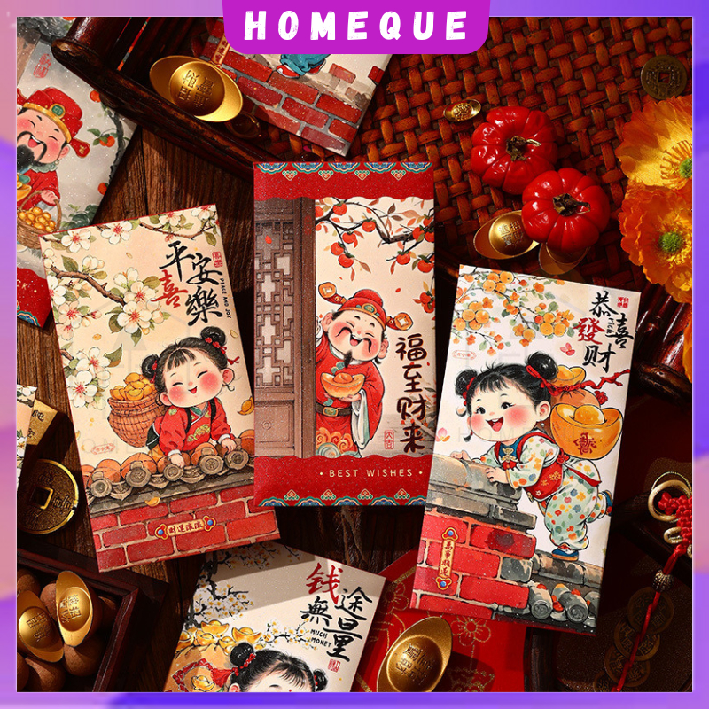 新年红包封2025 CNY Angpau CNY Red Packet Snake Angpau Chinese New Year Red ...