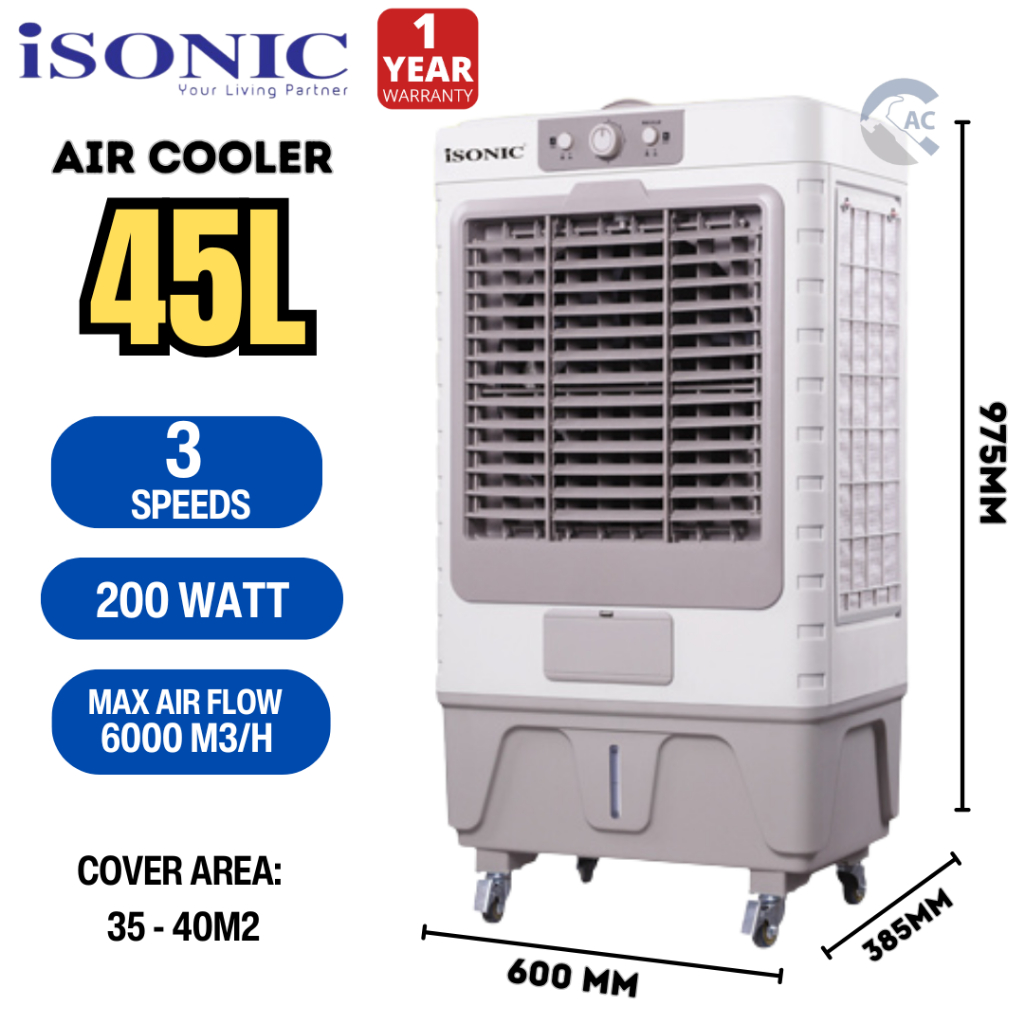 iSONIC EVAPORATIVE AIR COOLER (45LT) IAC-45L6 | AIR COOLER 45L | Shopee Malaysia