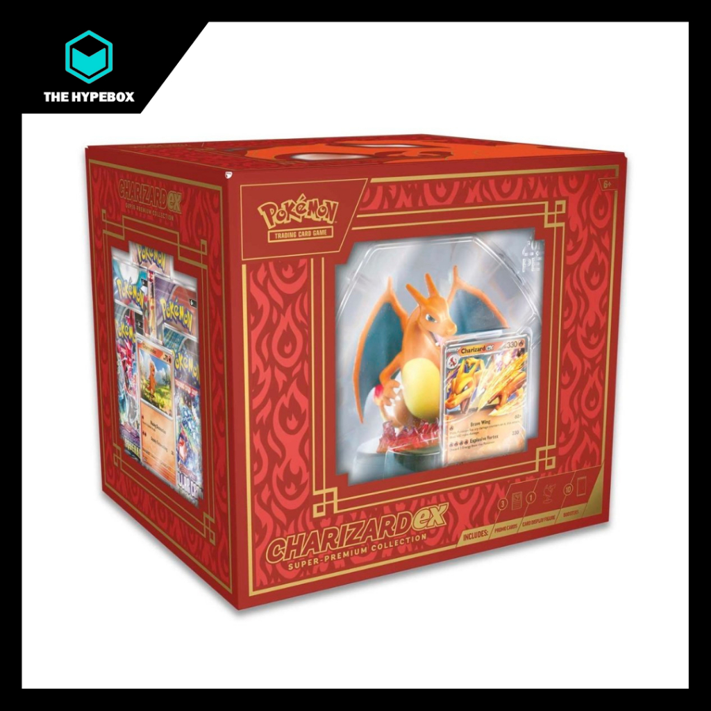 POKEMON TCG: CHARIZARD EX SUPER PREMIUM COLLECTION BOX | Shopee Malaysia