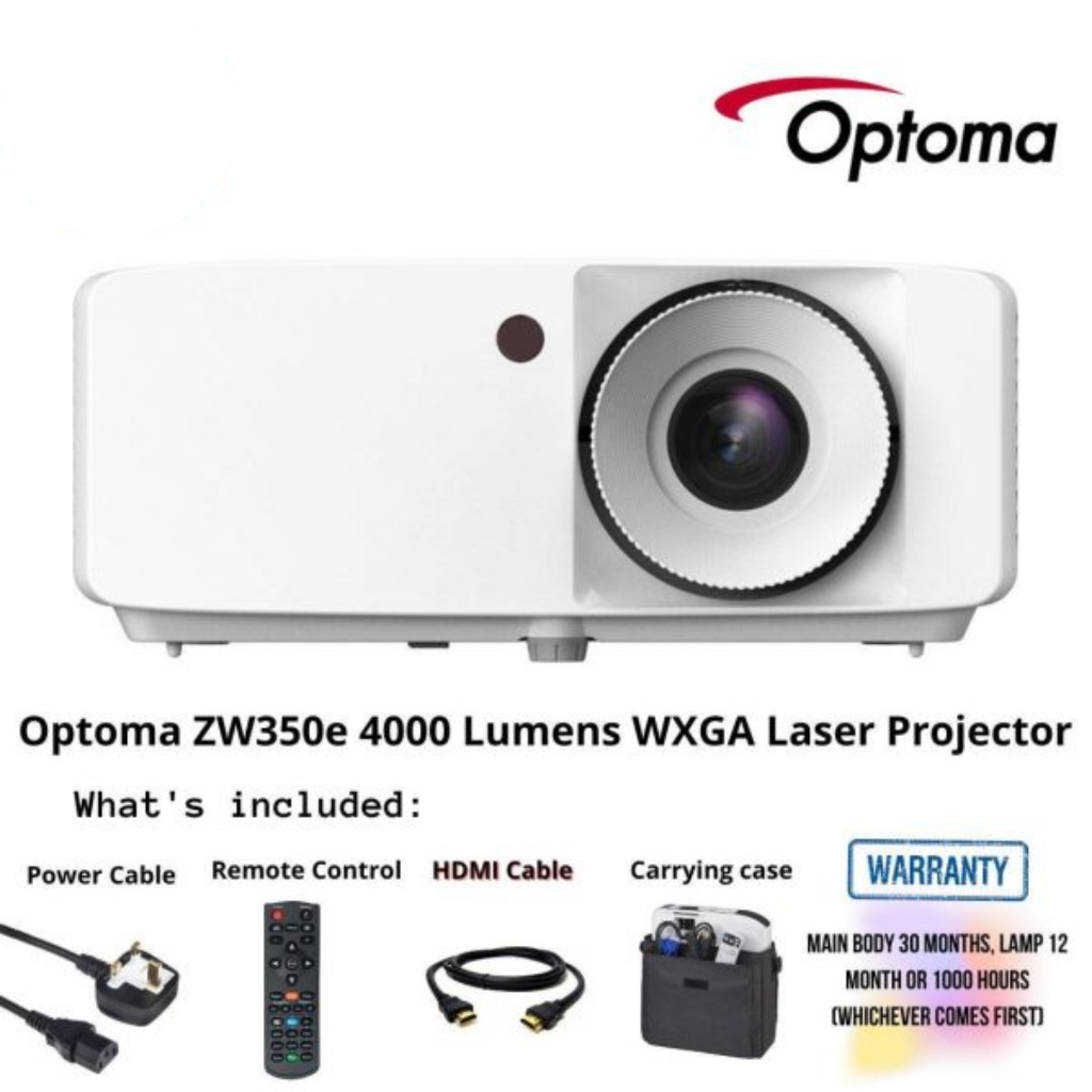 Optoma ZW350e 4000 Lumens WXGA Laser Projector | Shopee Malaysia