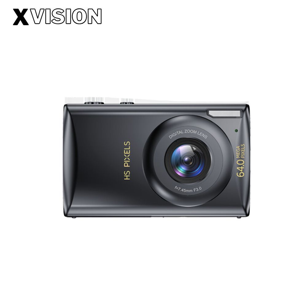 XVISION H-5B DIGITAL CCD CAMERA 64MP 4K 1080P Zoom Auto Focus -Black ...