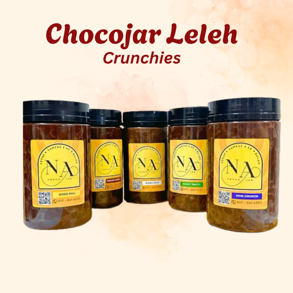 [No Topping] NA Chocojar Chocolate Leleh Balang | 5 Serial | Chocojar ...