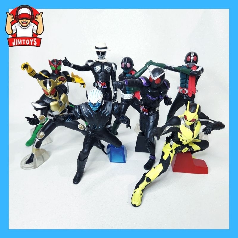 BANPRESTO HERO'S BRAVE STATUE FIGURE Kamen Rider Zero One / Agito / OOO ...