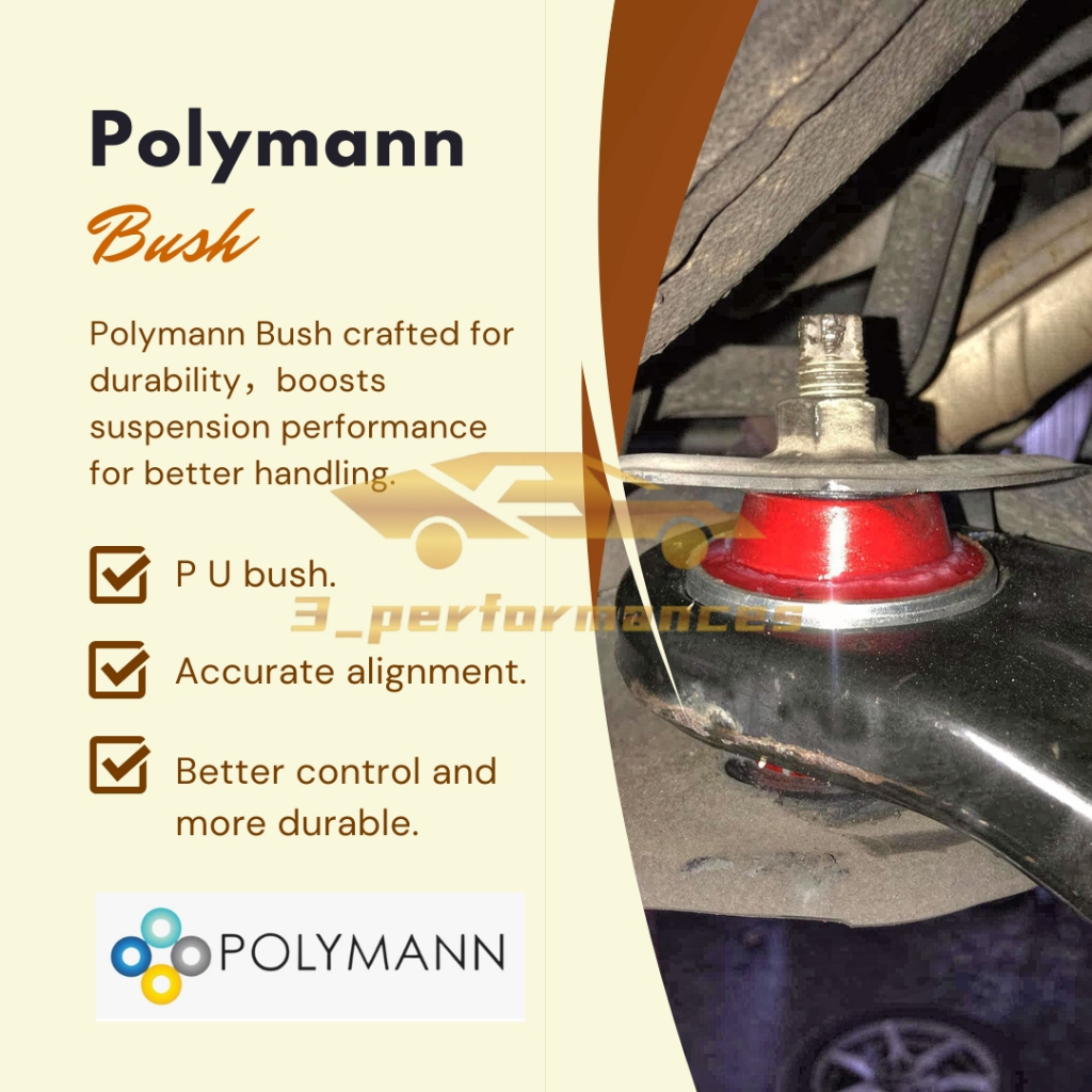 PROTON Polymann PU Front Lower Arm Bush Exora Gen2 Inspira Iriz Perdana ...