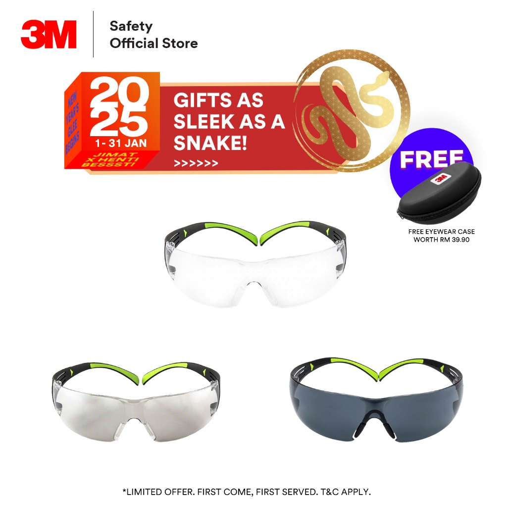 3M™ SF400 Series Safey Glasses/SecureFit Impact Resistant Eyewear [1 ...