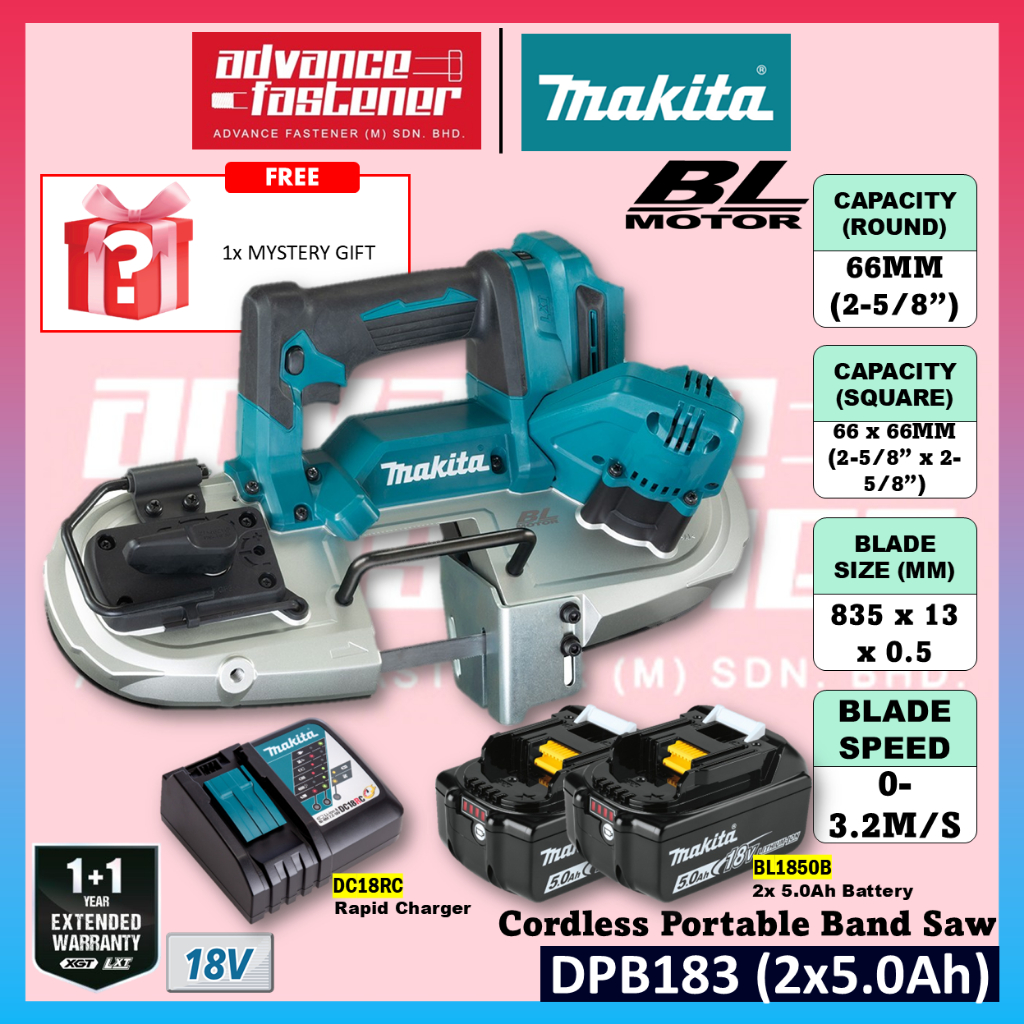 Makita DPB183 / DPB183Z 18V Cordless Portable Band Saw | Shopee Malaysia