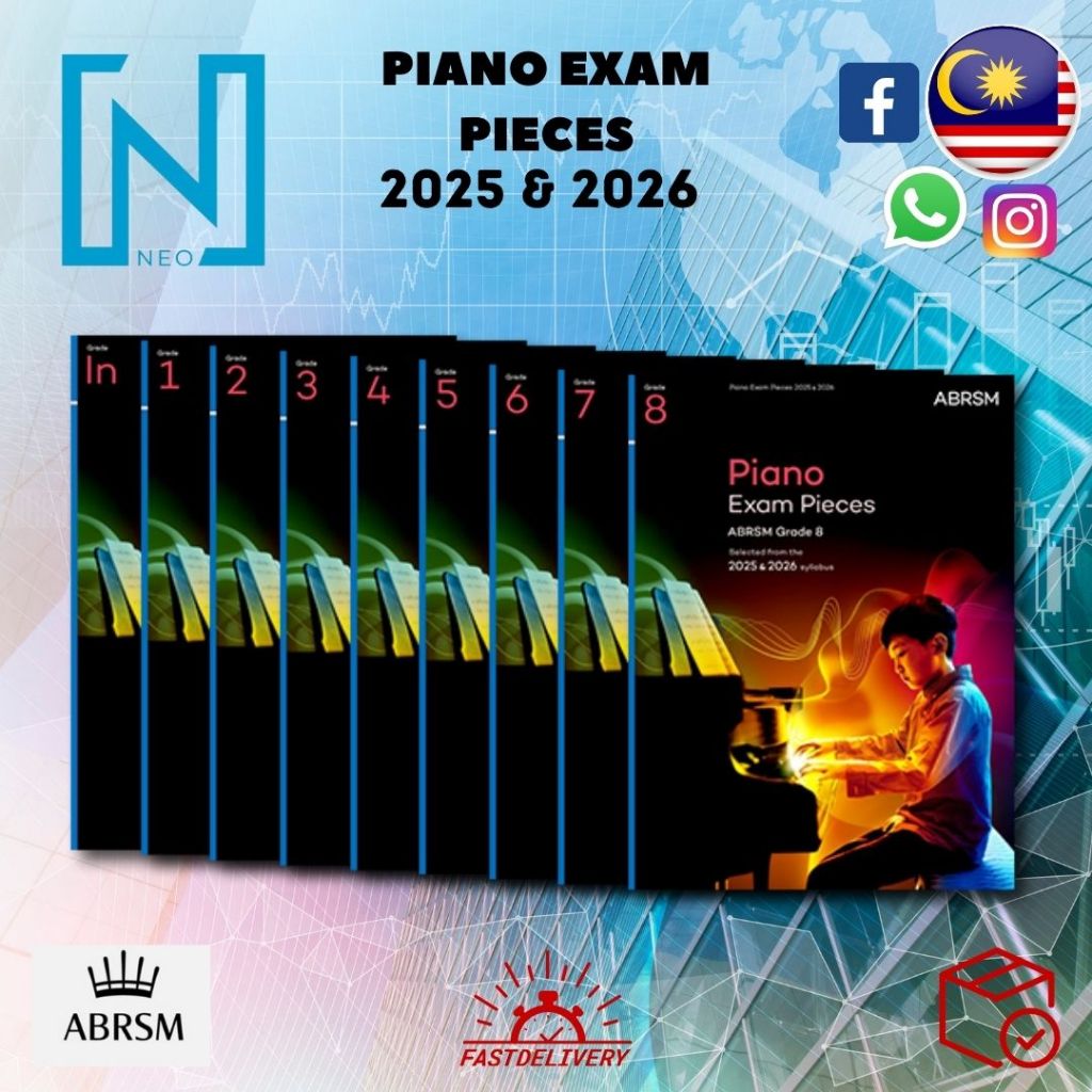 ☆NEW SYLLABUS☆ ABRSM PIANO EXAM PIECES GRADE 1,2,3,4,5,6,7,8 FROM 2025 & 2026 SYLLABUS | Shopee ...