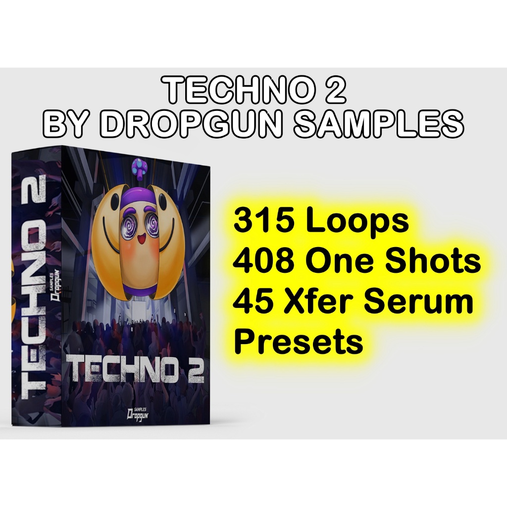 Techno 2 Samples Pack by Dropgun Samples With Loops, Ons Shots, Serum Presets | Shopee Malaysia