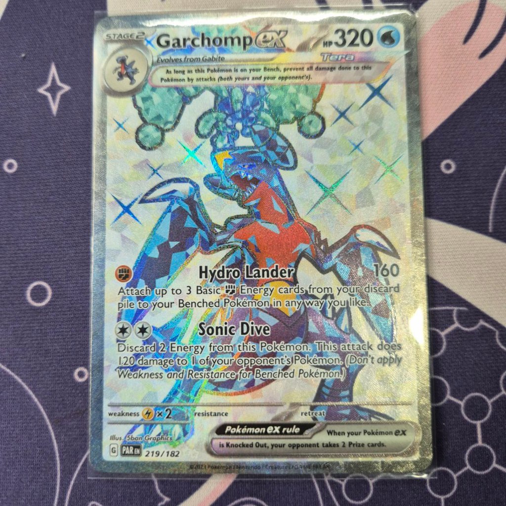 Paradox Rift - Pokemon TCG - PAR - Garchomp ex - 219/182 - Full Art Secret Rare | Shopee Malaysia