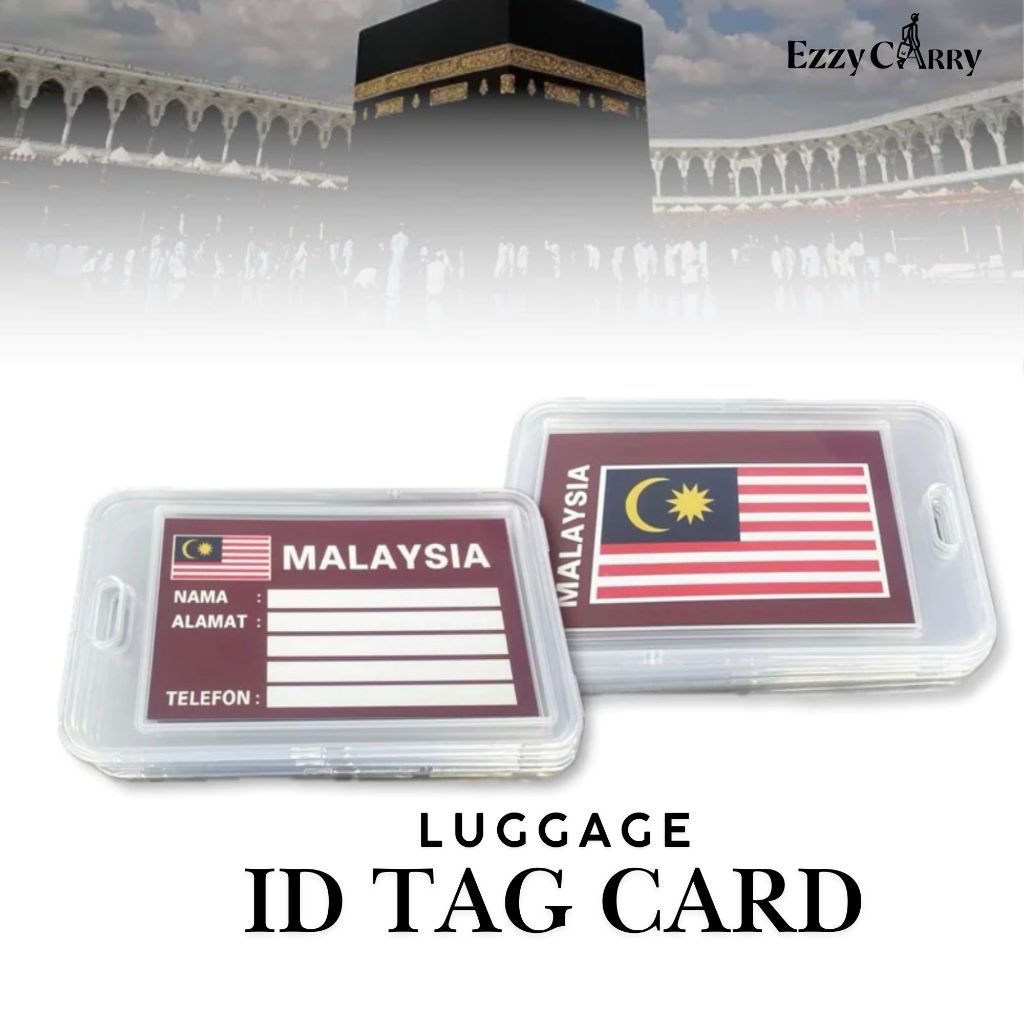 LUGGAGE NAME TAG/ LABEL TAG/ UMRAH & HAJI BAG LABEL | Shopee Malaysia