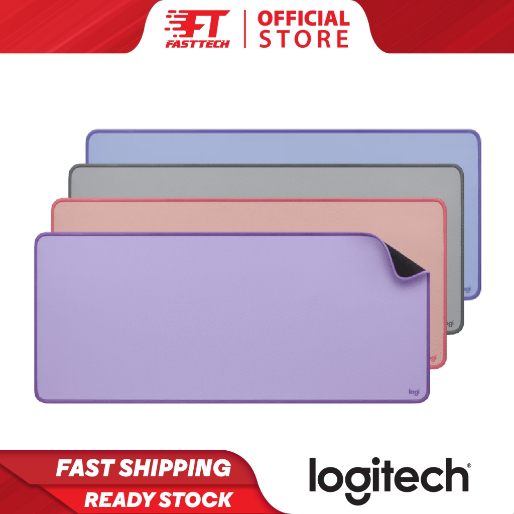 LOGITECH DESK MAT Studio Series Mouse Pad with Anti-Slip, Spill ...