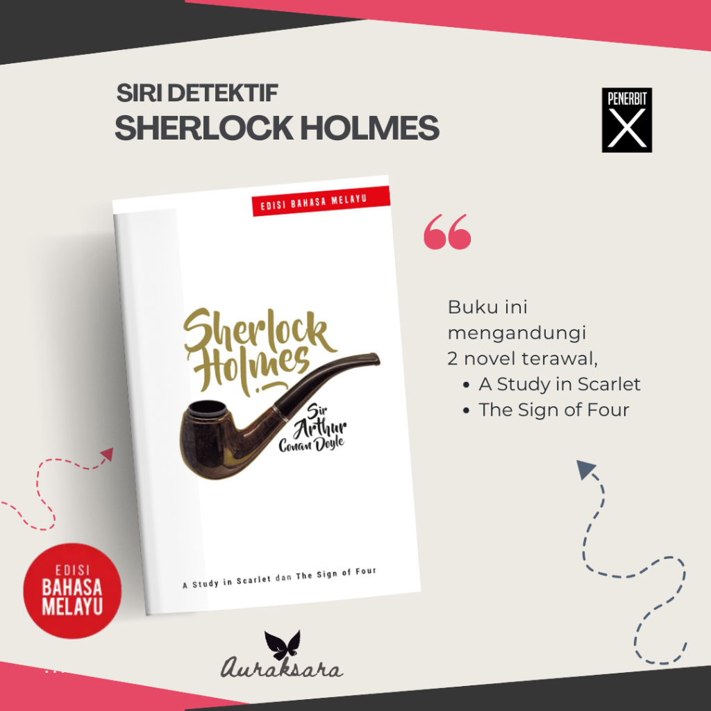 Sherlock Holmes: A Study in Scarlet & The Sign of Four - Edisi Bahasa ...