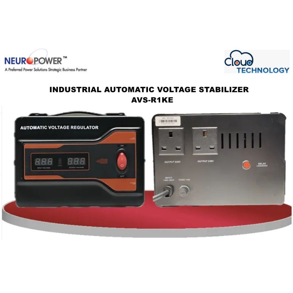 NEUROPOWER 1KVA AVS-R1KE TYPE TAP SWITCHING RELAY INDUSTRIAL AUTOMATIC VOLTAGE STABILIZER ...