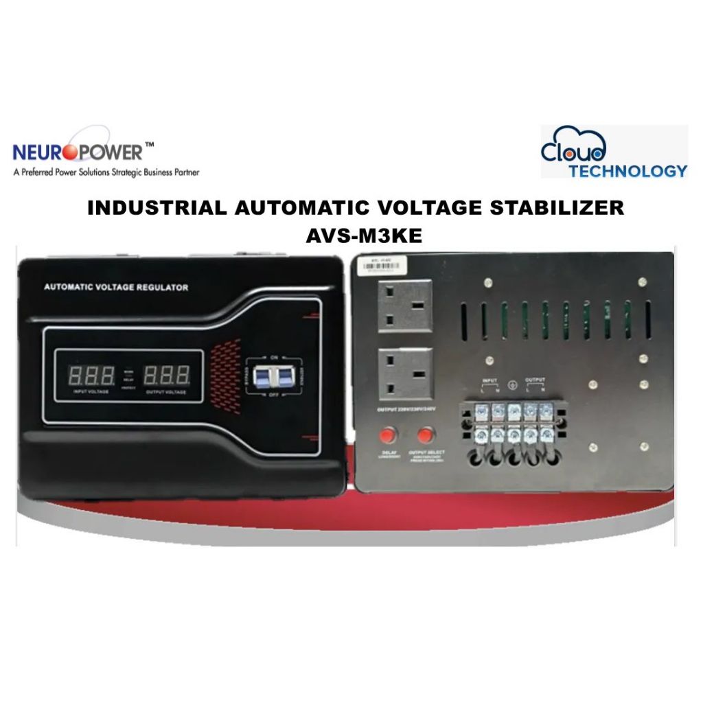 NEUROPOWER AVS-M3KE 3KVA INDUSTRIAL AUTOMATIC VOLTAGE STABILIZER | Shopee Malaysia