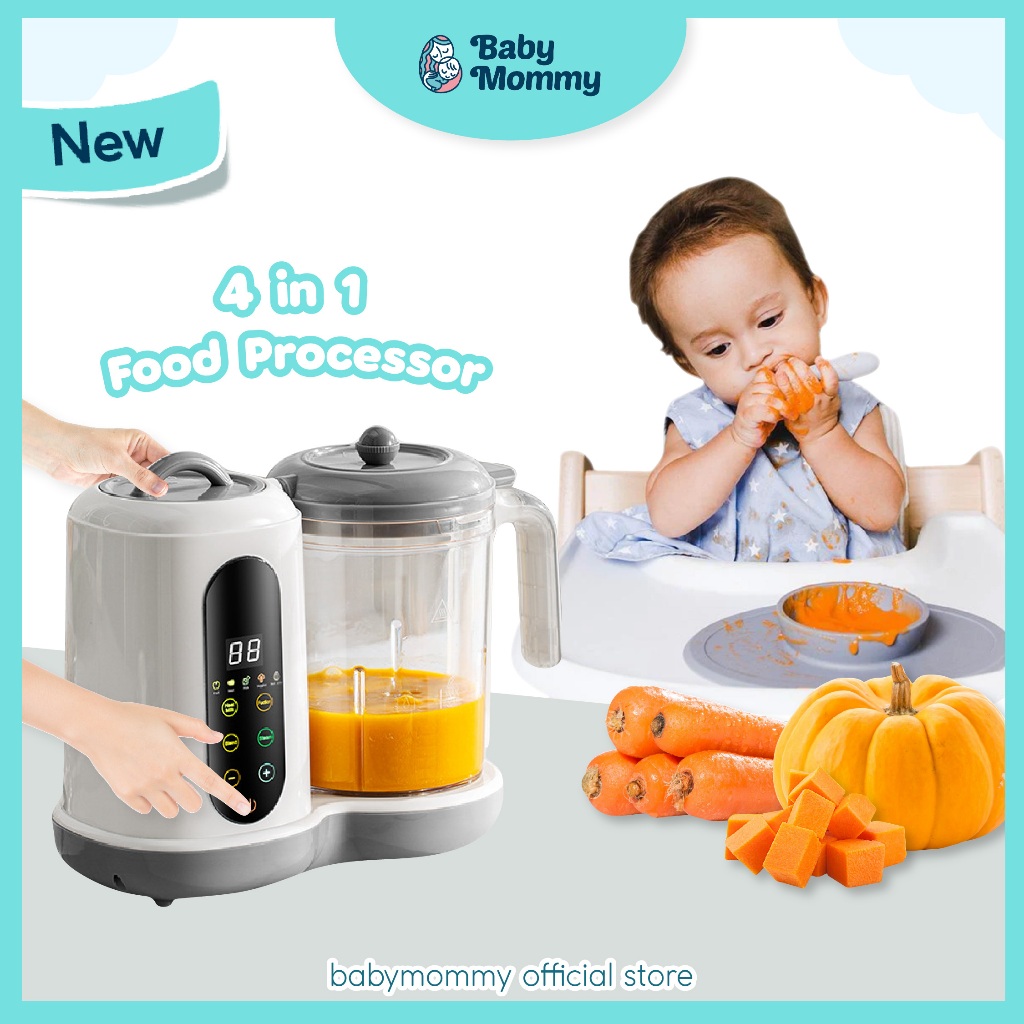 Babymommy👶4in1 Baby Food Processors Mixer Automatic Steaming Electric ...