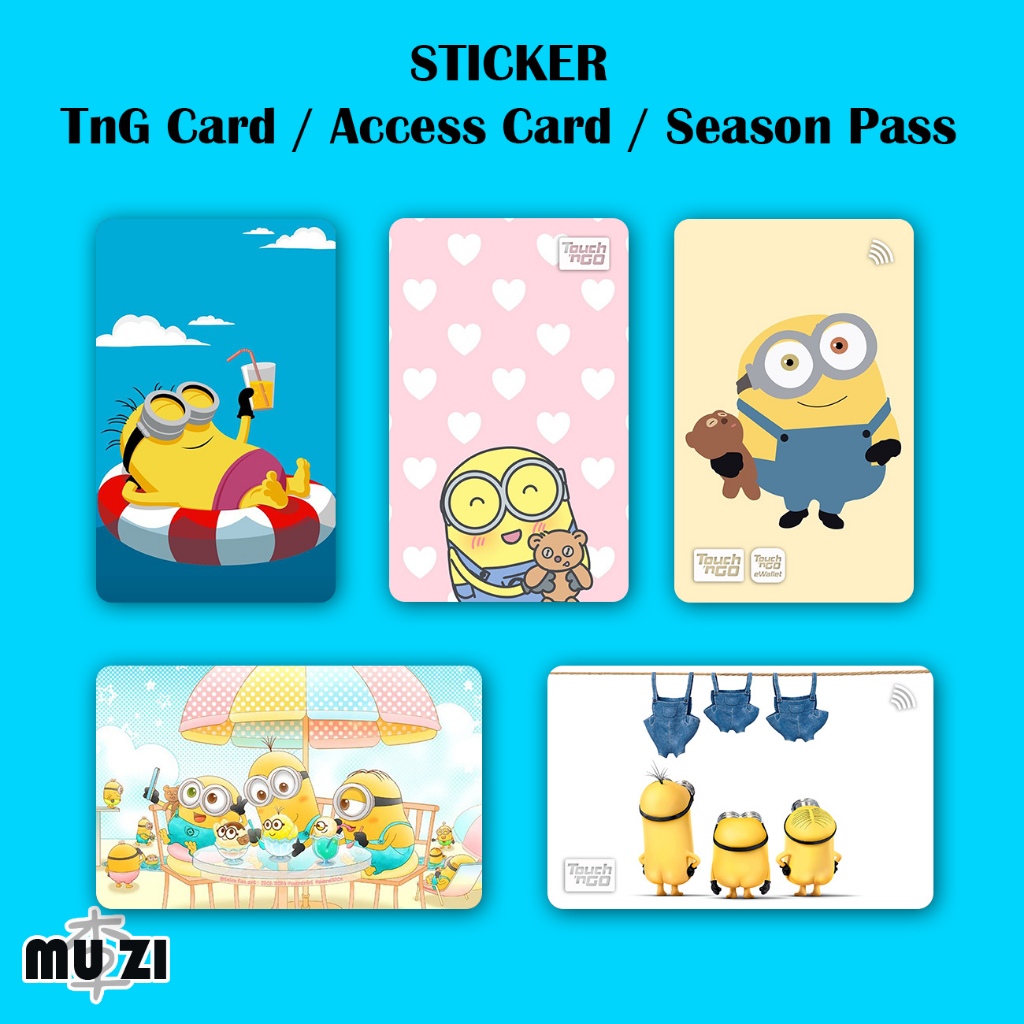 Minion TnG Card STICKER NFC STICKER Waterproof Thick Hard Material ...