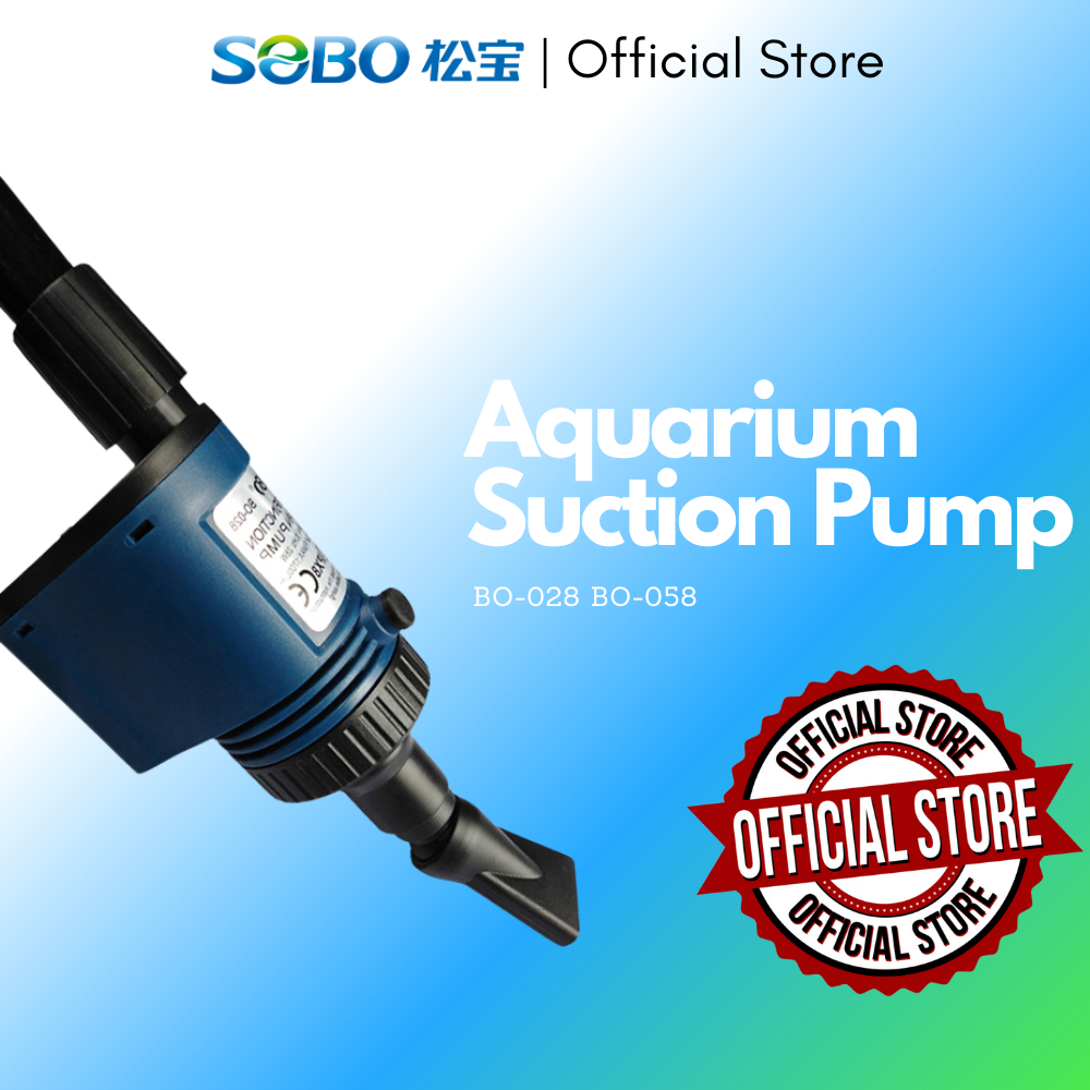 SOBO Aquarium Suction Cleaning Pump Pam Sedut Akuarium Clean Pump Electric Water Changer BO-028 ...
