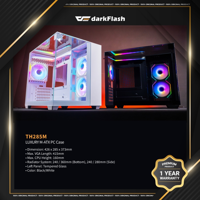 darkFlash TH285M M-ATX PC Case | Shopee Malaysia