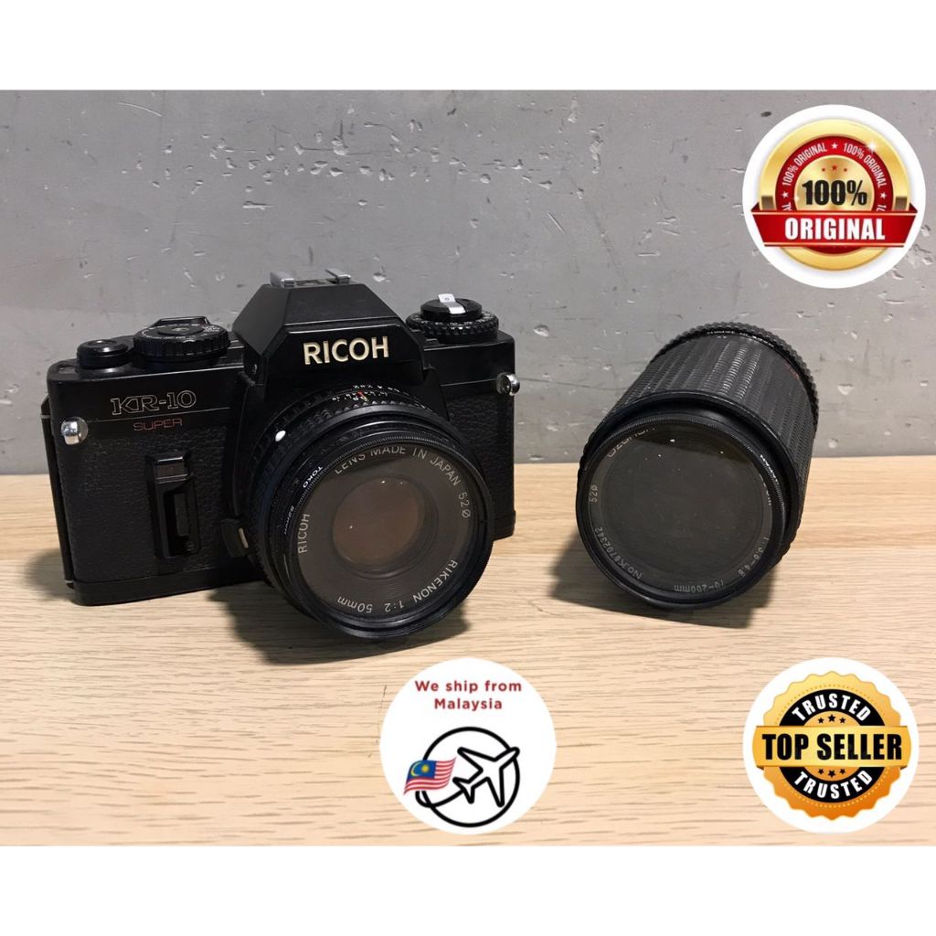 Ricoh KR-10 Super Film SLR Camera With Lens 100% Original Use | Shopee ...