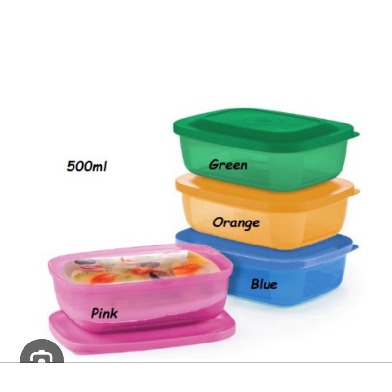 TUPPERWARE SMAL RECTANGULAR SAVER 500ML ( 1 PIECE) | Shopee Malaysia