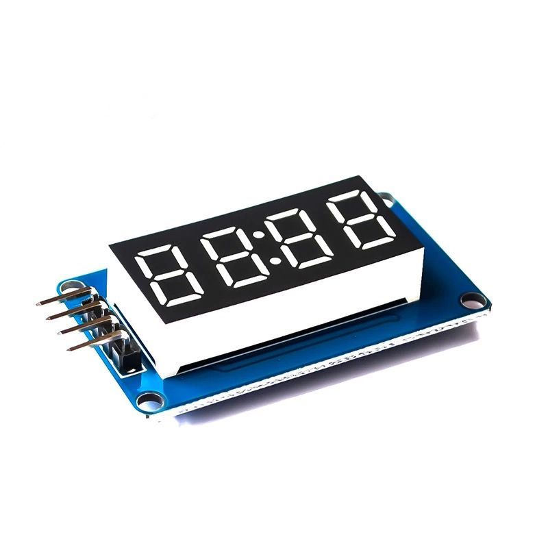 TM1637 Based 4 Digit 7 Seven Segment Display 0.36 inch LED Module for Arduino (Suitable for RTC ...