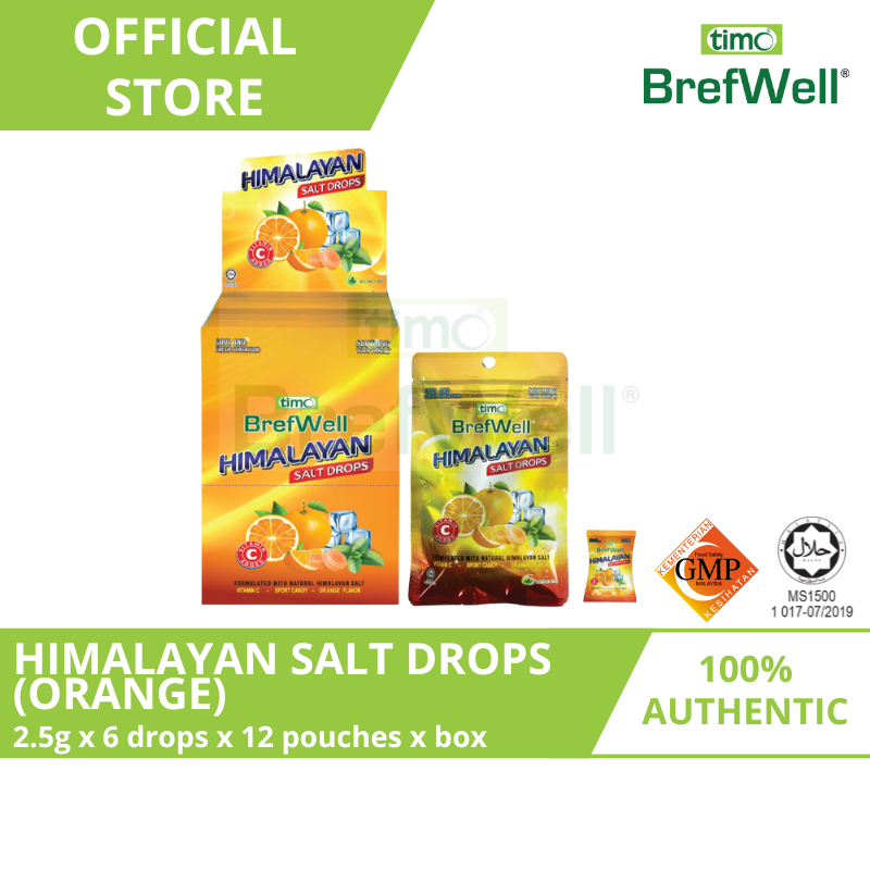 Timo BrefWell Himalayan Salt Drops (orange) | sport | minerals ...