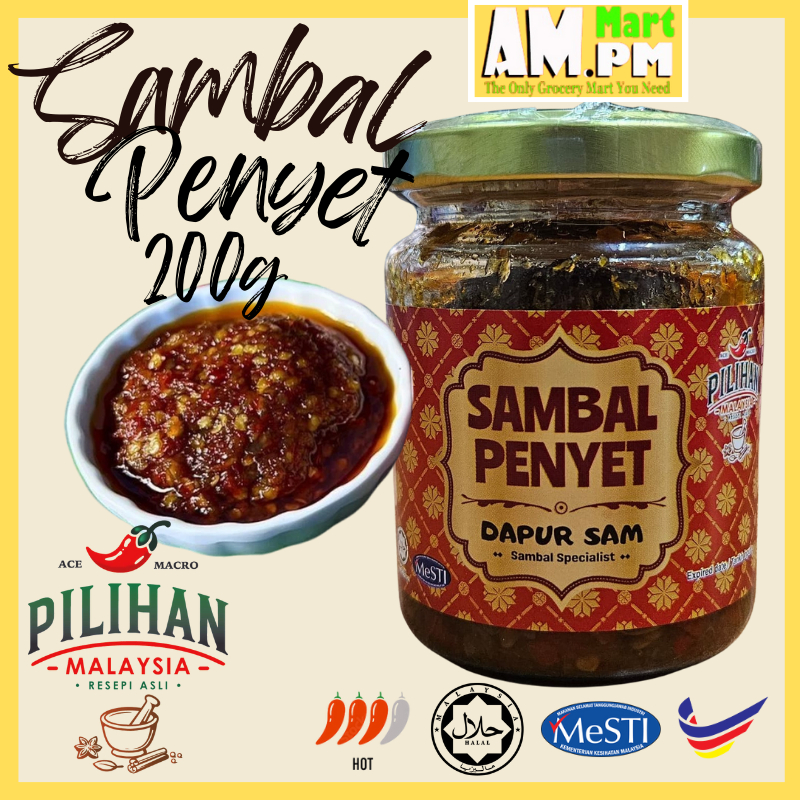 Sambal Penyet 200g | Instant Sambal Sedap Lazat Ready to Eat Sambal ...