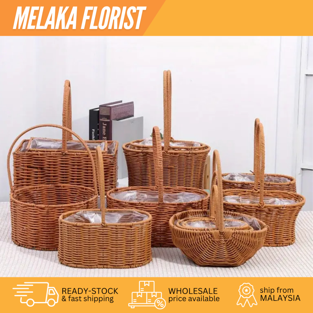 CLASSIC BASKET Flower Box Surprise Delivery Box Gift Box Love Shape Box ...