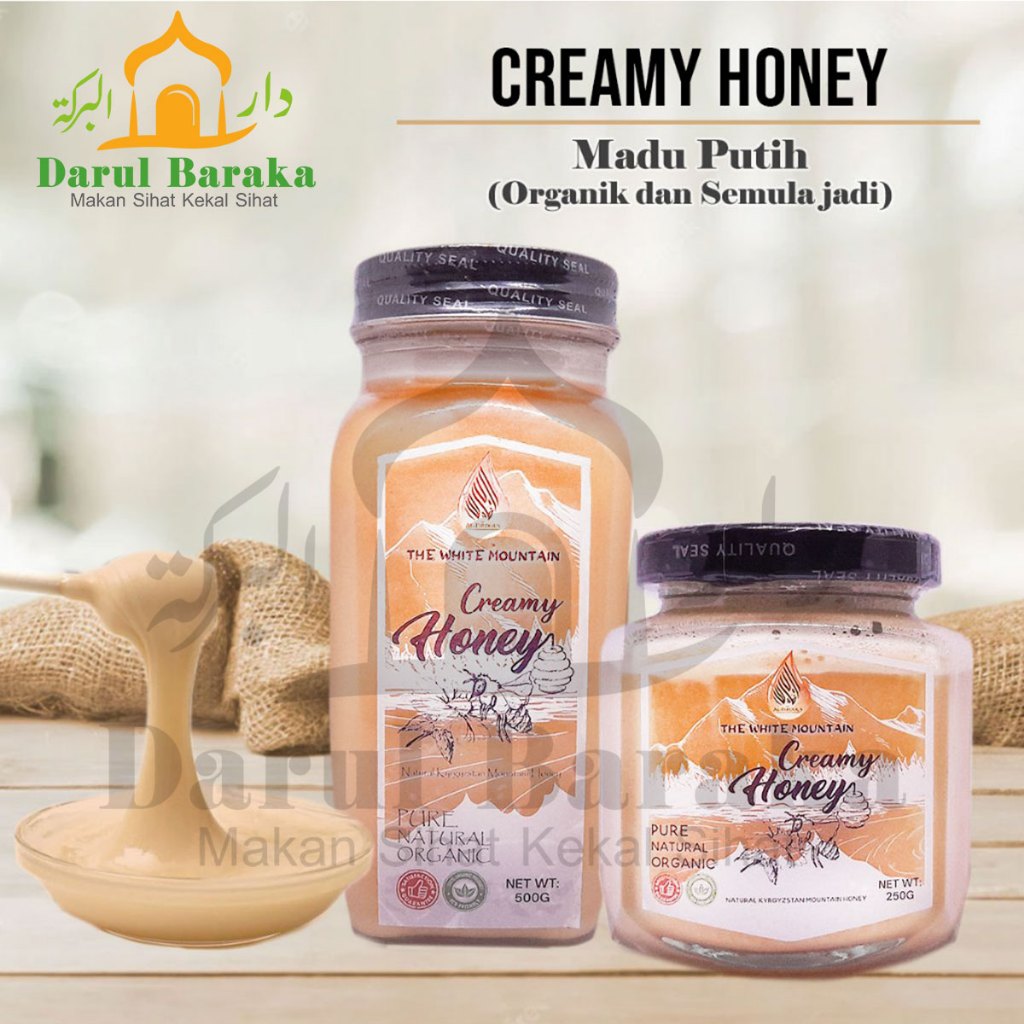 White Moutain honey | Madu Putih | kyrgyzstan Cream Honey | Natural ...