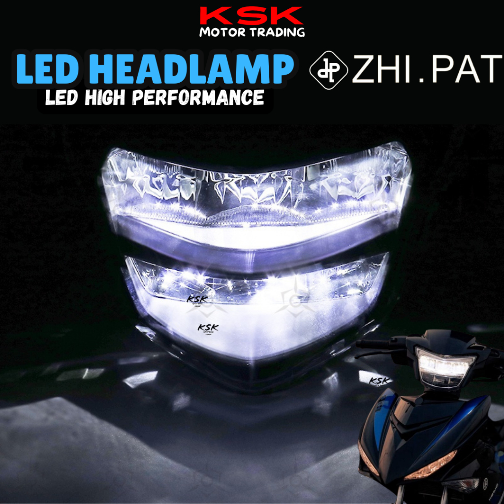 ZHIPAT LED HEADLAMP LAMPU DEPAN LC135 Y15 V1 V2 RS150 SRL115FI EX5 ...