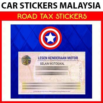 CSM Roadtax Sticker - Captain America Car Sticker Hero | Shopee Malaysia