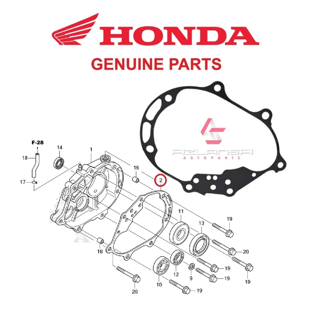 Gasket Transmission Case ( 21395-K97-T01 ) ADV 150 & PCX 💯 Honda ...