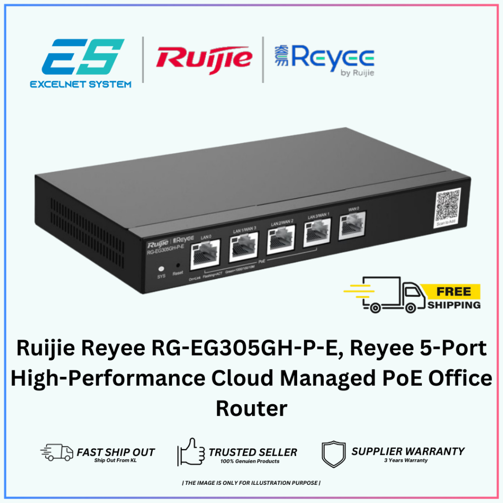 Ruijie Reyee RG-EG305GH-P-E, Reyee 5-Port High-Performance Cloud ...