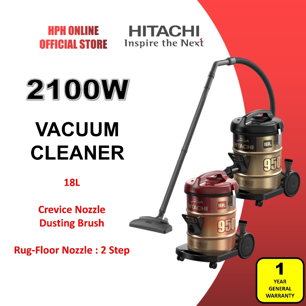 Hitachi Vacuum Cleaner 2100W CV-950F 18L Heavy Duty Vacuum Cleaner | Shopee Malaysia
