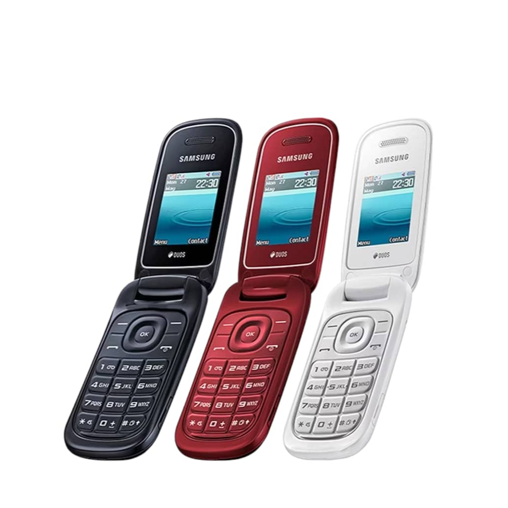 {Ready Stock ) E1272 Samsung flip phone 2G button phone dual SIM basic ...