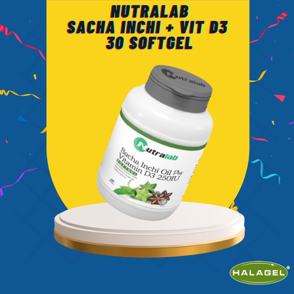 Nutralab Sacha Inchi + Vitamin D3 250IU (softgel) Premium 30's by Kop ...