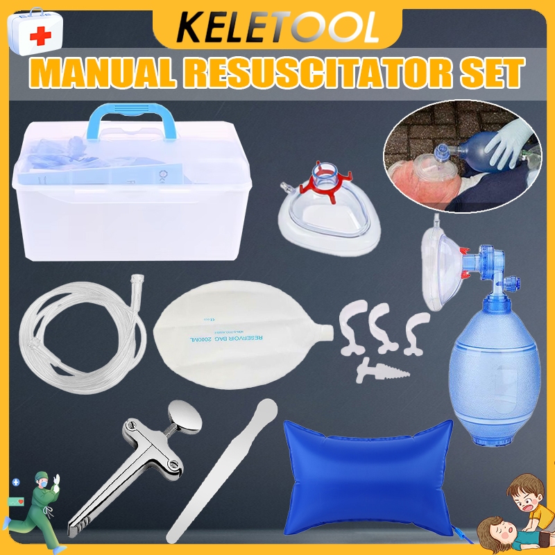 Adult Child Infant Manual Resuscitator PVC First Aid Kit Oxygen ...