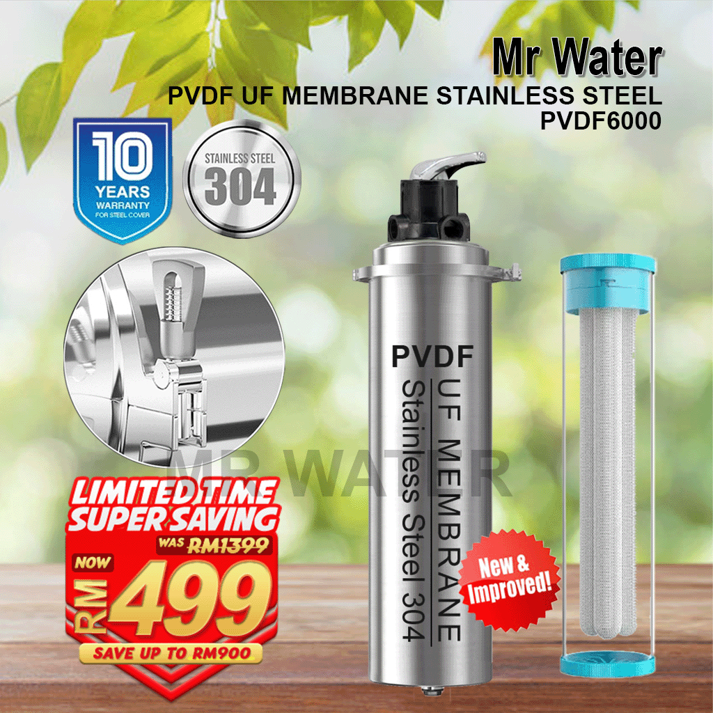 iPRO Stainless Steel PVDF6000 UF Membrane 0.01 Micron Outdoor Water ...